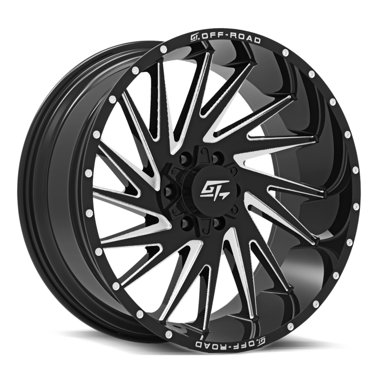 GT OFF-ROAD Tomahawk 20x9 6x135 / 6x139.7 +12 Gloss Black Milled – APEX ...