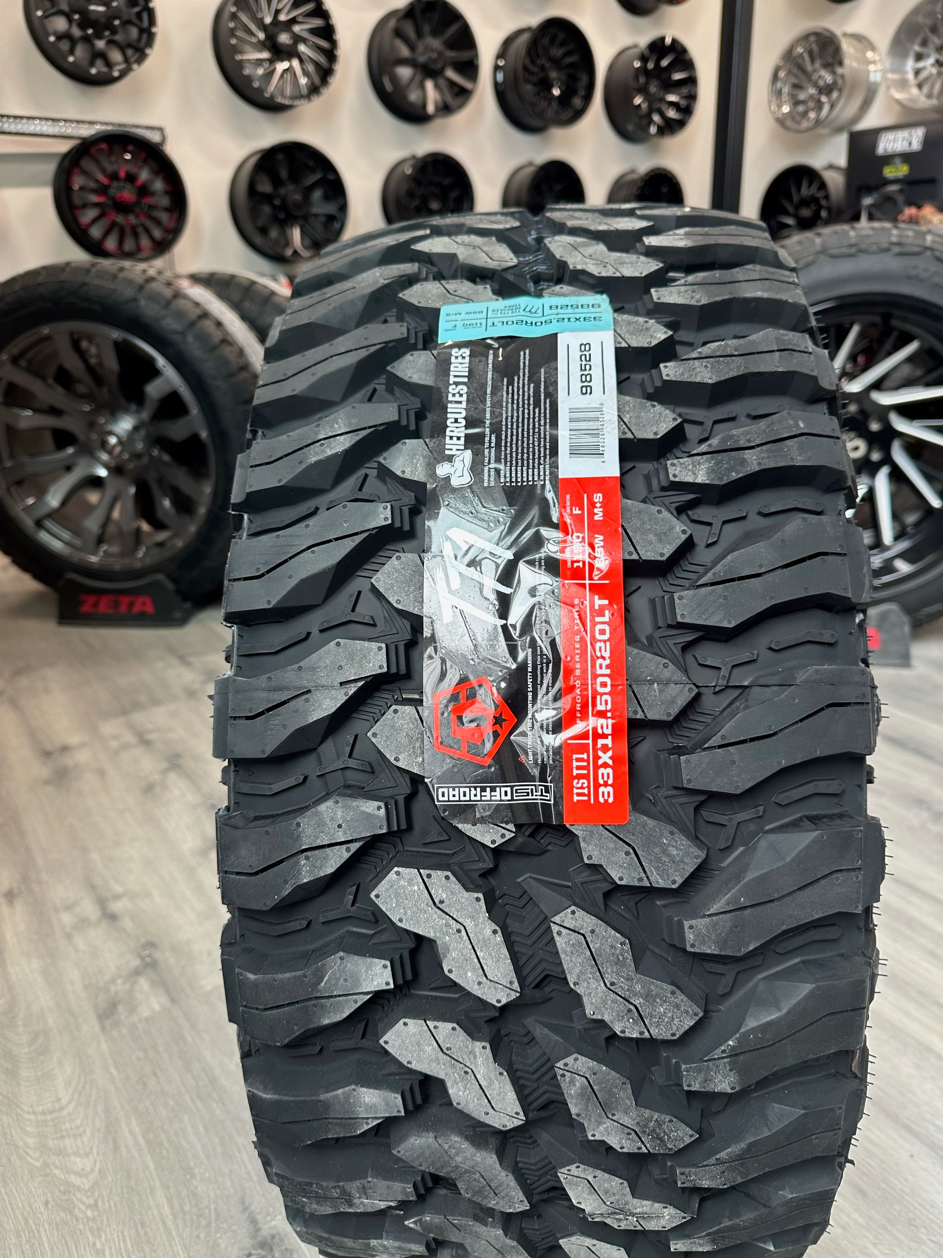Hercules TIS Off-road TT1 33x12.50R20 125Q F – APEX RIM & TIRE